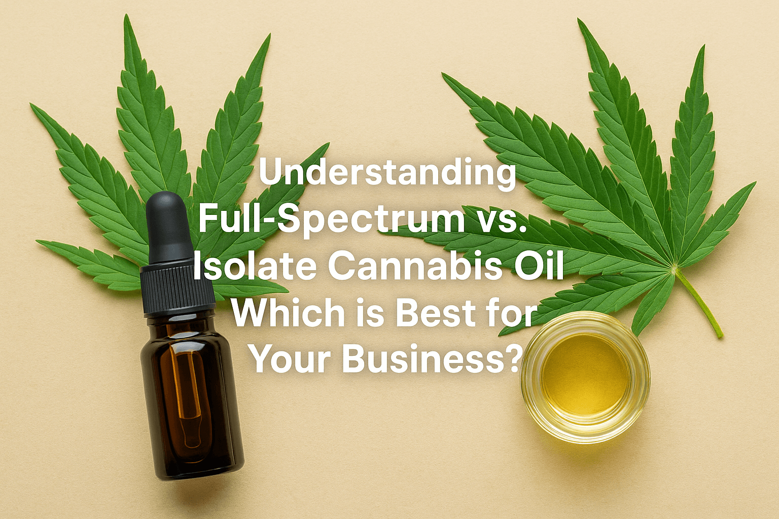 Full-Spectrum vs. Isolate Cannabis Oil: Choosing the Best for Your Business